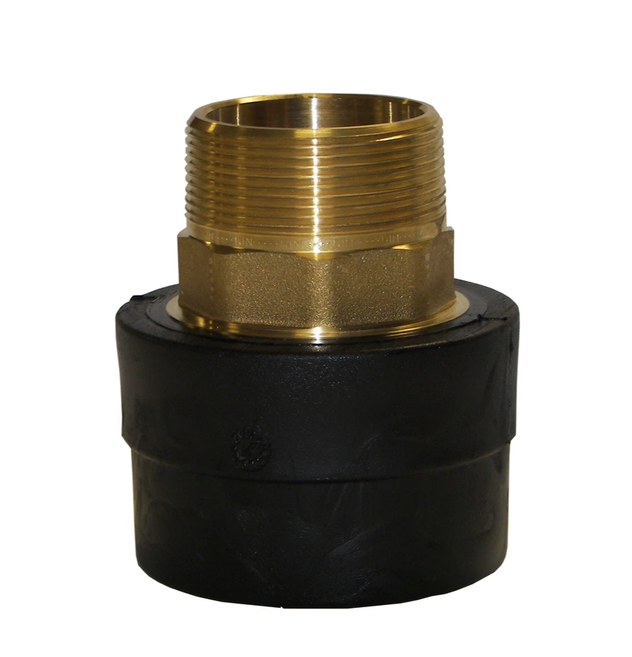 3/4" IPS Socket Fusion PE X 3/4" NPT Brass Male Adapter – Air & Water ...