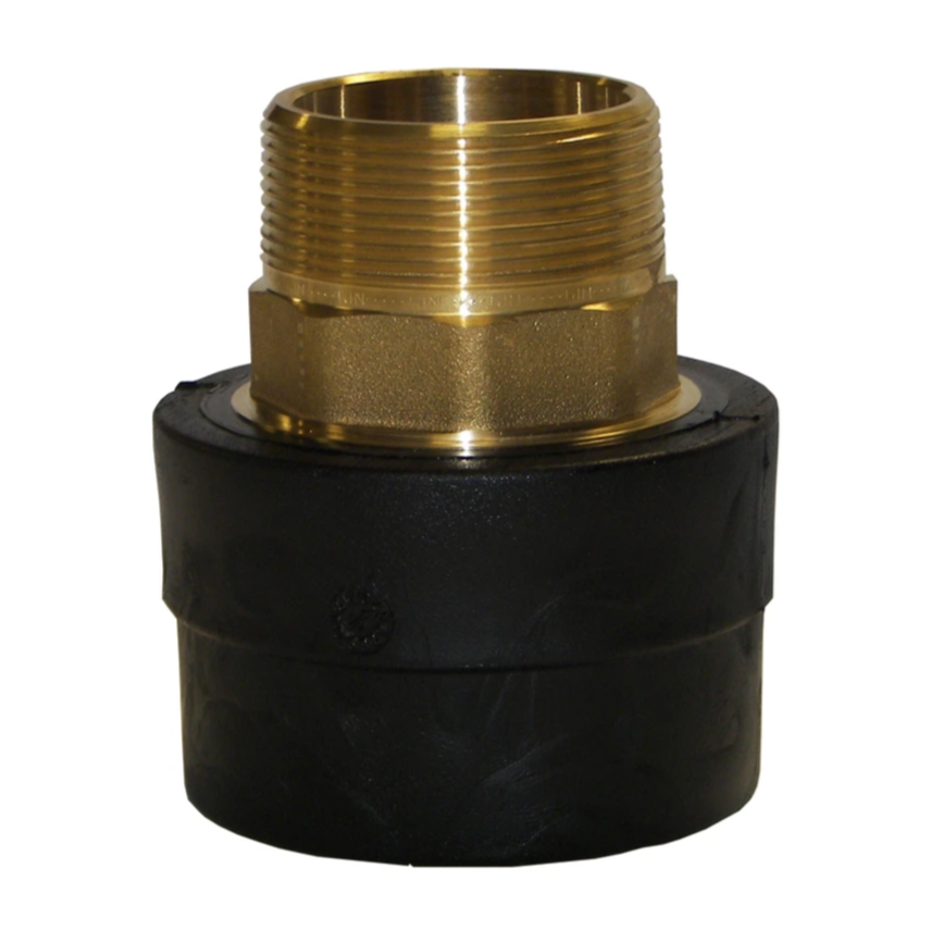 2” IPS Socket Fusion PE X 2” NPT Brass Male Adapter – Air & Water ...